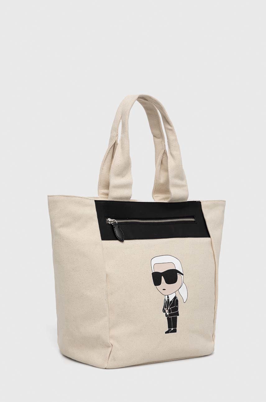 Karl Lagerfeld torebka kolor beżowy | Answear.com Karl Lagerfeld torebka kolor beżowy | Answear.com