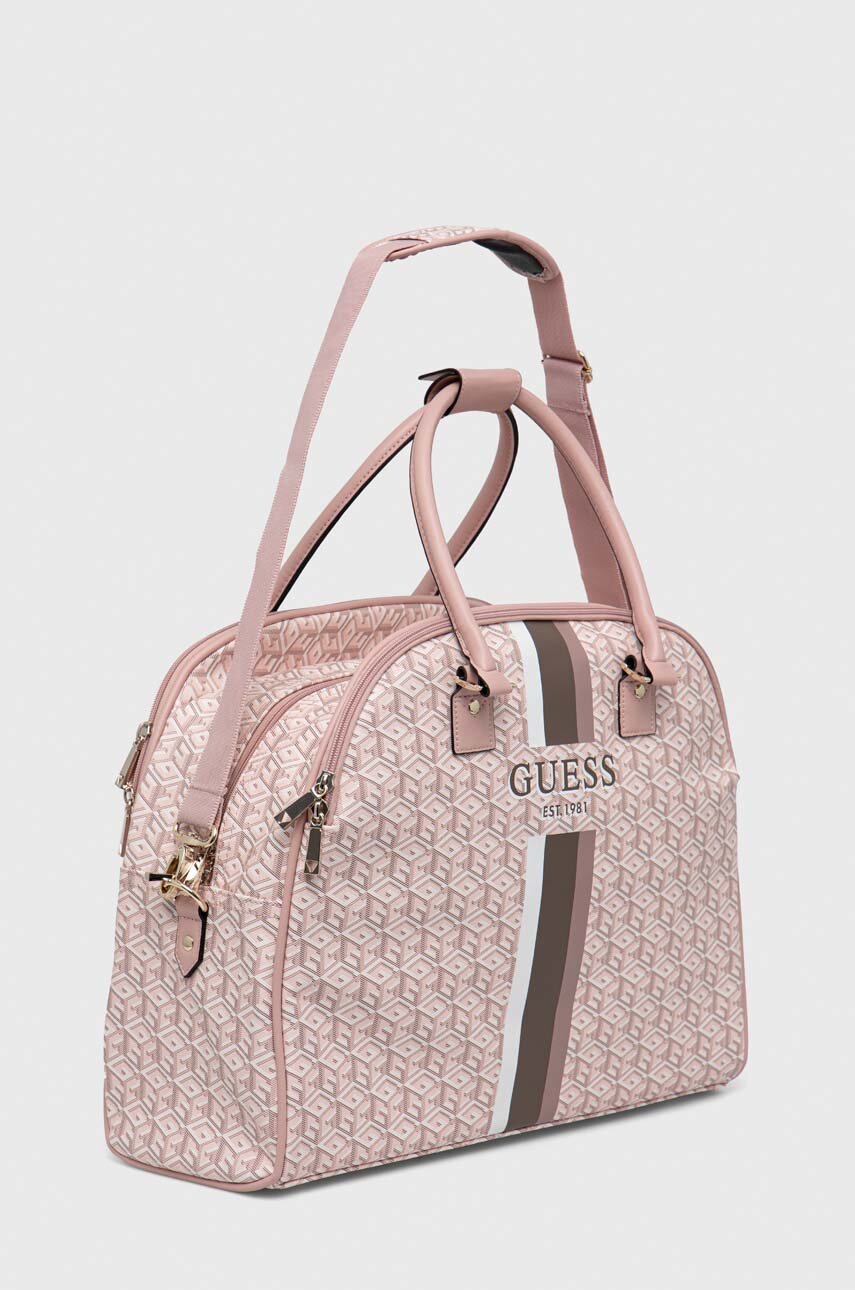 Torba Guess roza barva | kupite na ANSWEAR.si