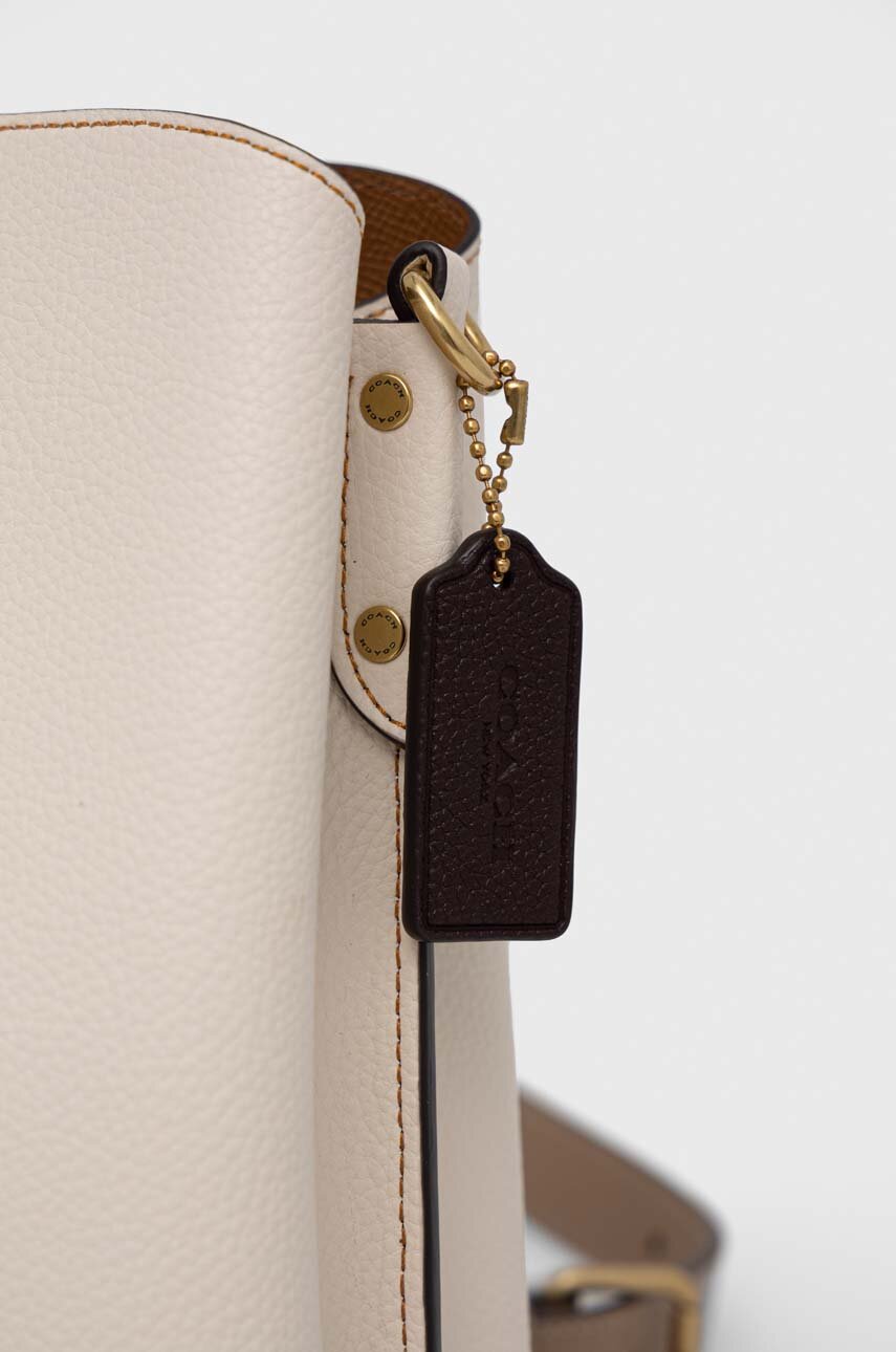 Coach torebka skórzana Willow kolor beżowy C3766 | Answear.com