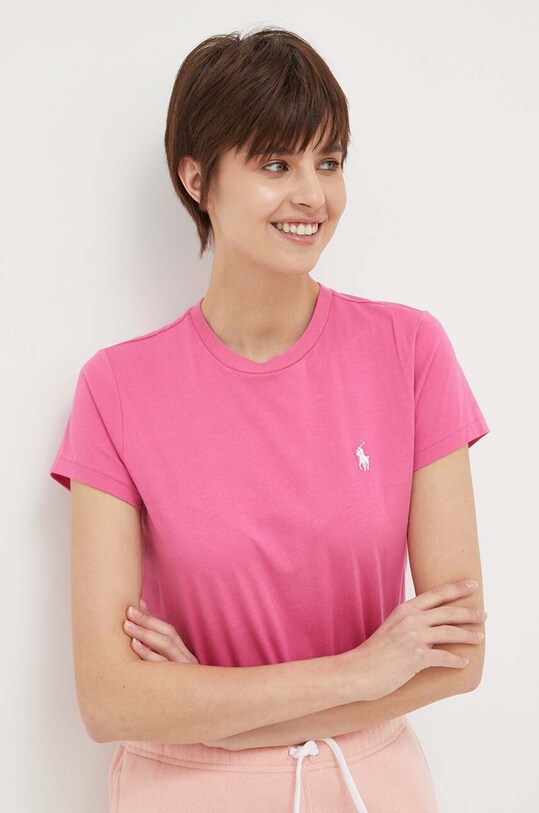 Polo Ralph Lauren t-shirt bawełniany kolor różowy 211898698 | Answear.com