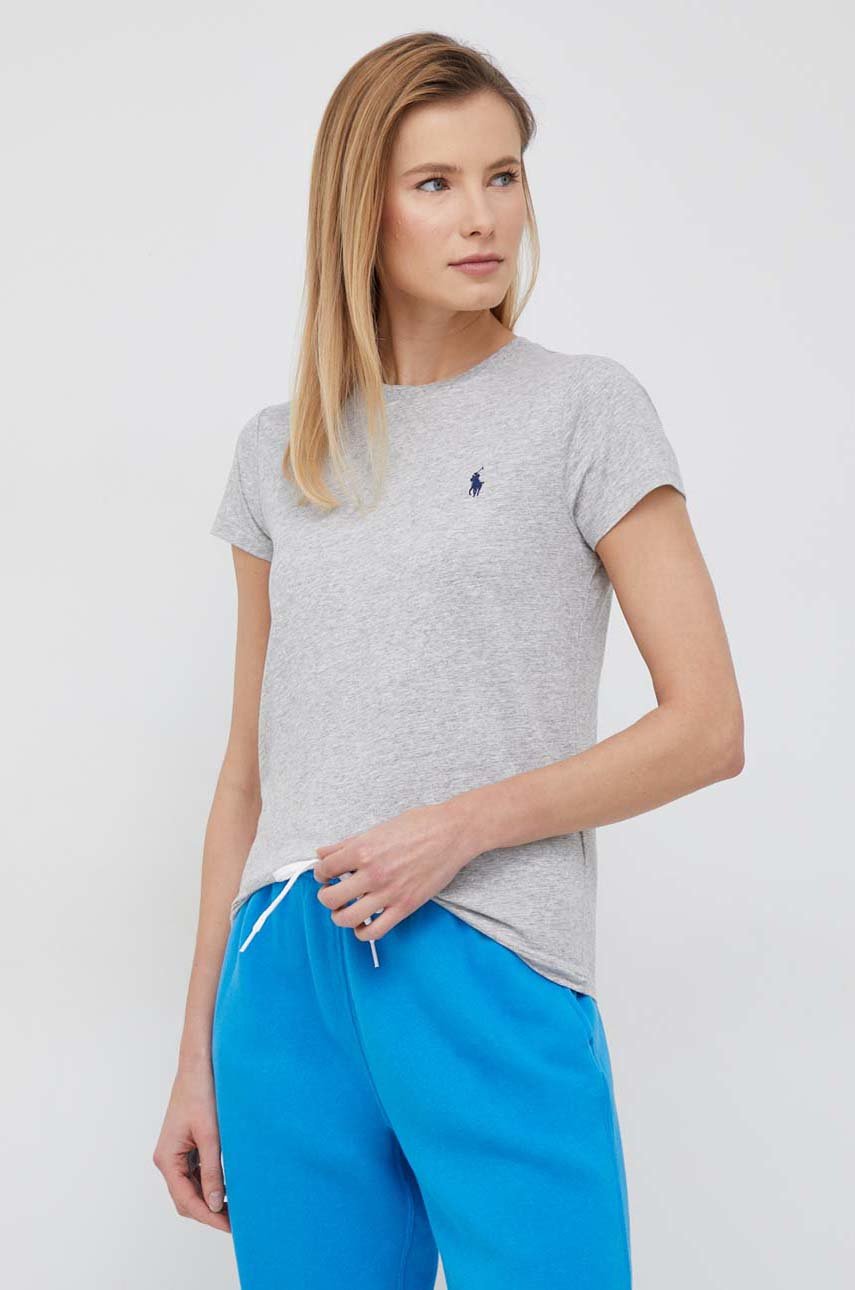 Polo Ralph Lauren t-shirt bawełniany kolor szary 211898698 | Answear.com