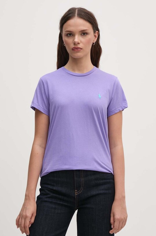 Polo Ralph Lauren cotton t-shirt women’s violet color 211898698 at PRM US