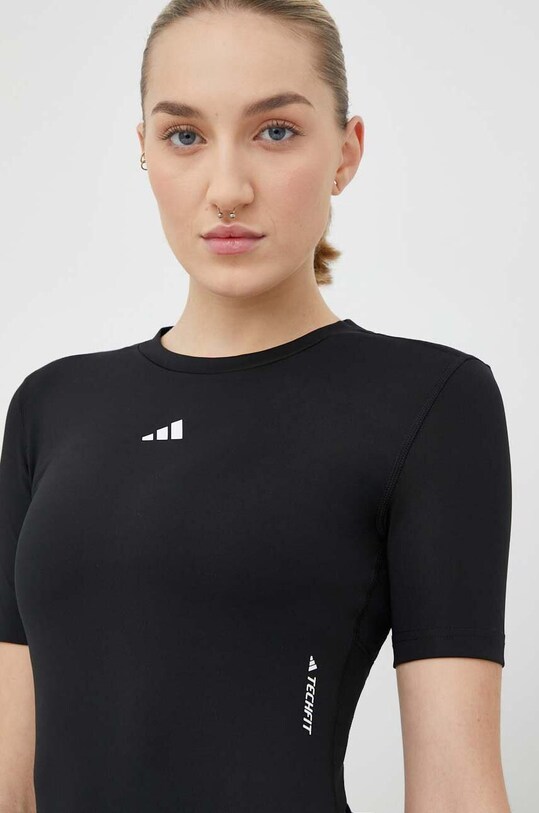 adidas Performance t-shirt treningowy Techfit kolor czarny HN9075 ...