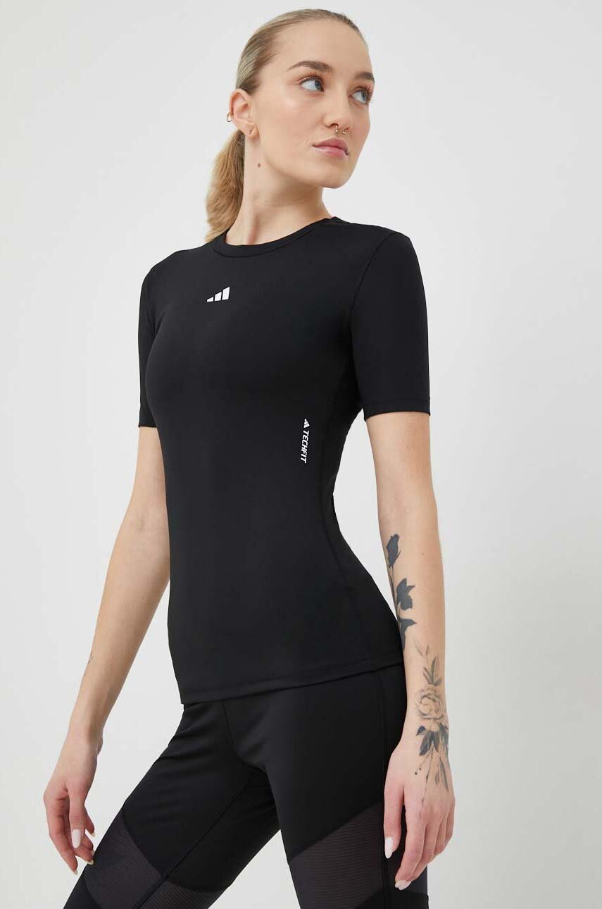 adidas Performance edzős póló Techfit fekete, HN9075 | ANSWEAR.hu