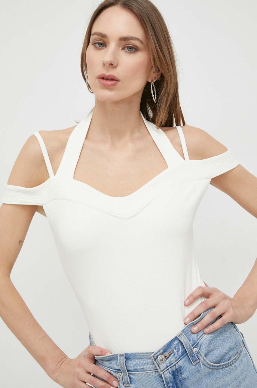 Guess body damskie kolor beżowy | Answear.com