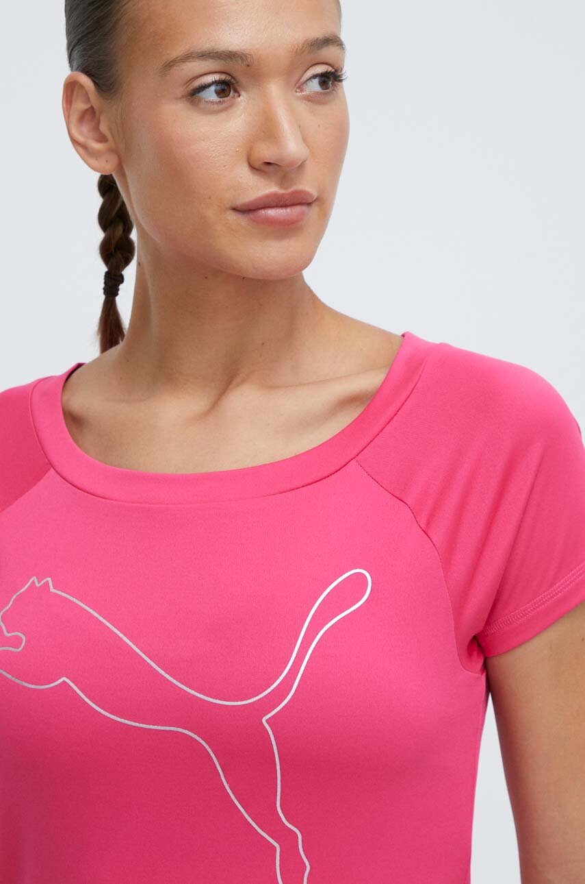 Puma t-shirt treningowy Favorite kolor różowy 522420 | Answear.com