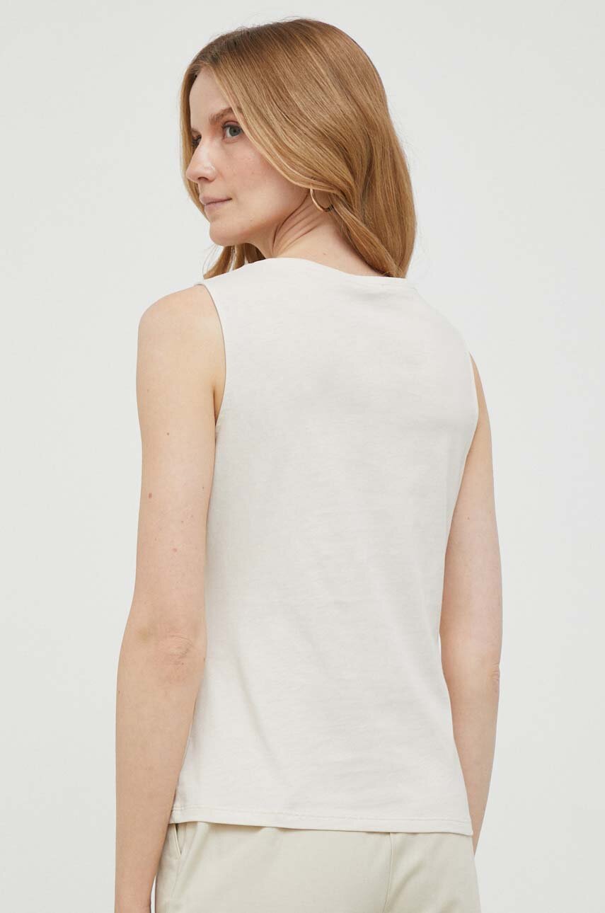Sisley pamut top bézs | ANSWEAR.hu
