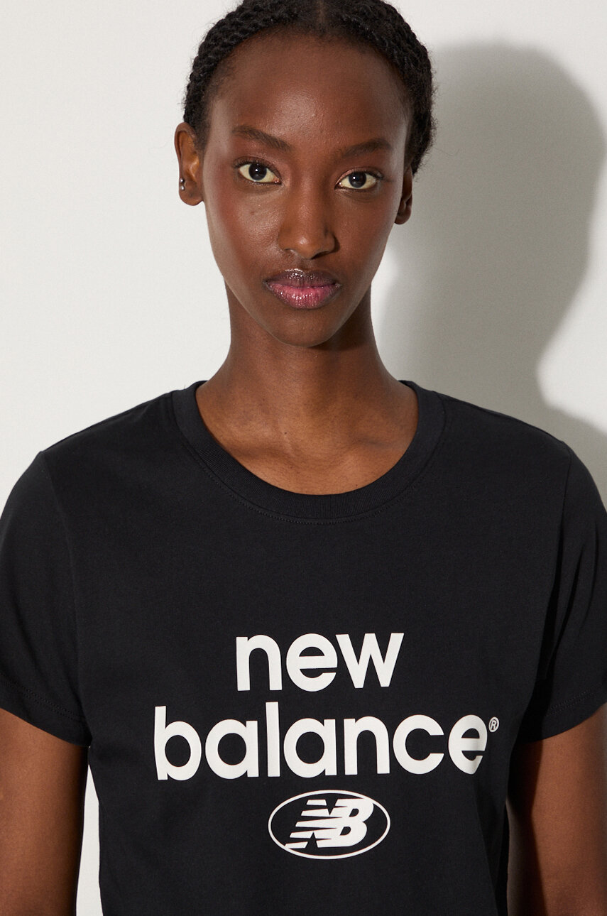 New Balance cotton t-shirt black color | buy on PRM
