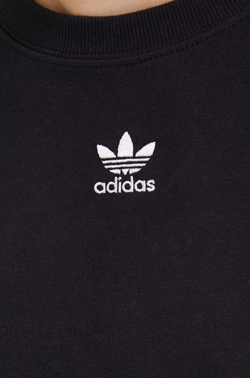 Bavlnené tričko adidas Originals Adicolor Essentials čierna farba ...