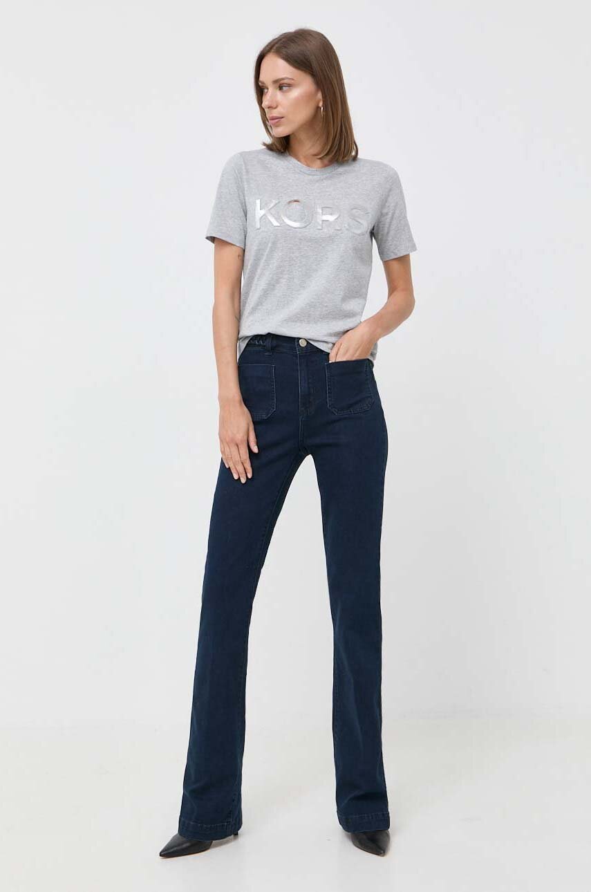 Бавовняна футболка MICHAEL Michael Kors колір сірий | ANSWEAR.ua