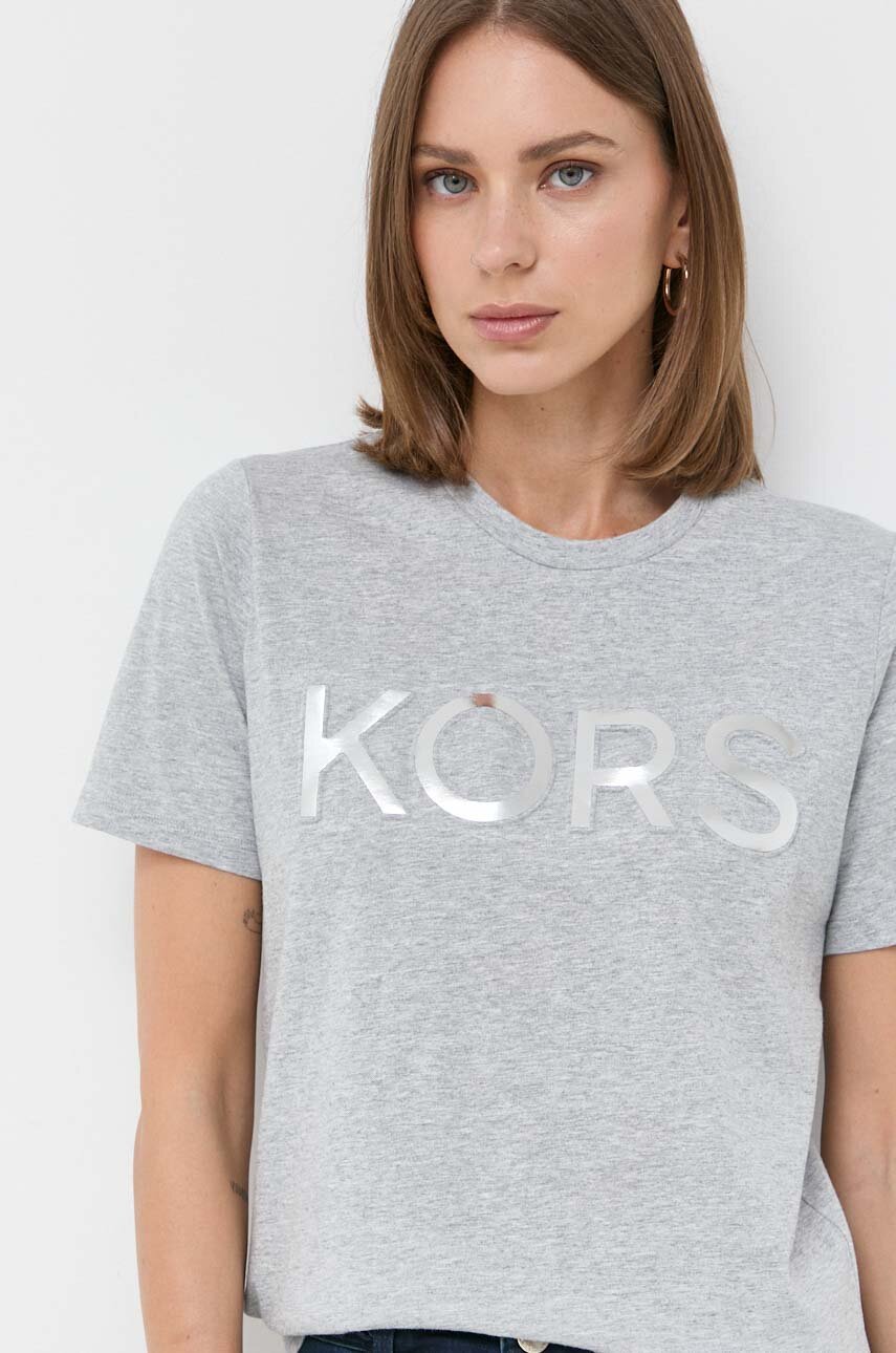 Бавовняна футболка MICHAEL Michael Kors колір сірий | ANSWEAR.ua