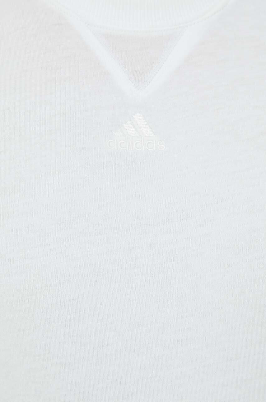 adidas t-shirt bawełniany kolor biały z aplikacją IC9788 | Answear.com