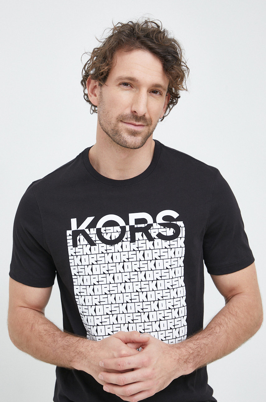 Michael Kors t-shirt bawełniany kolor czarny z nadrukiem | Answear.com Michael Kors t-shirt bawełniany kolor czarny z nadrukiem | Answear.com