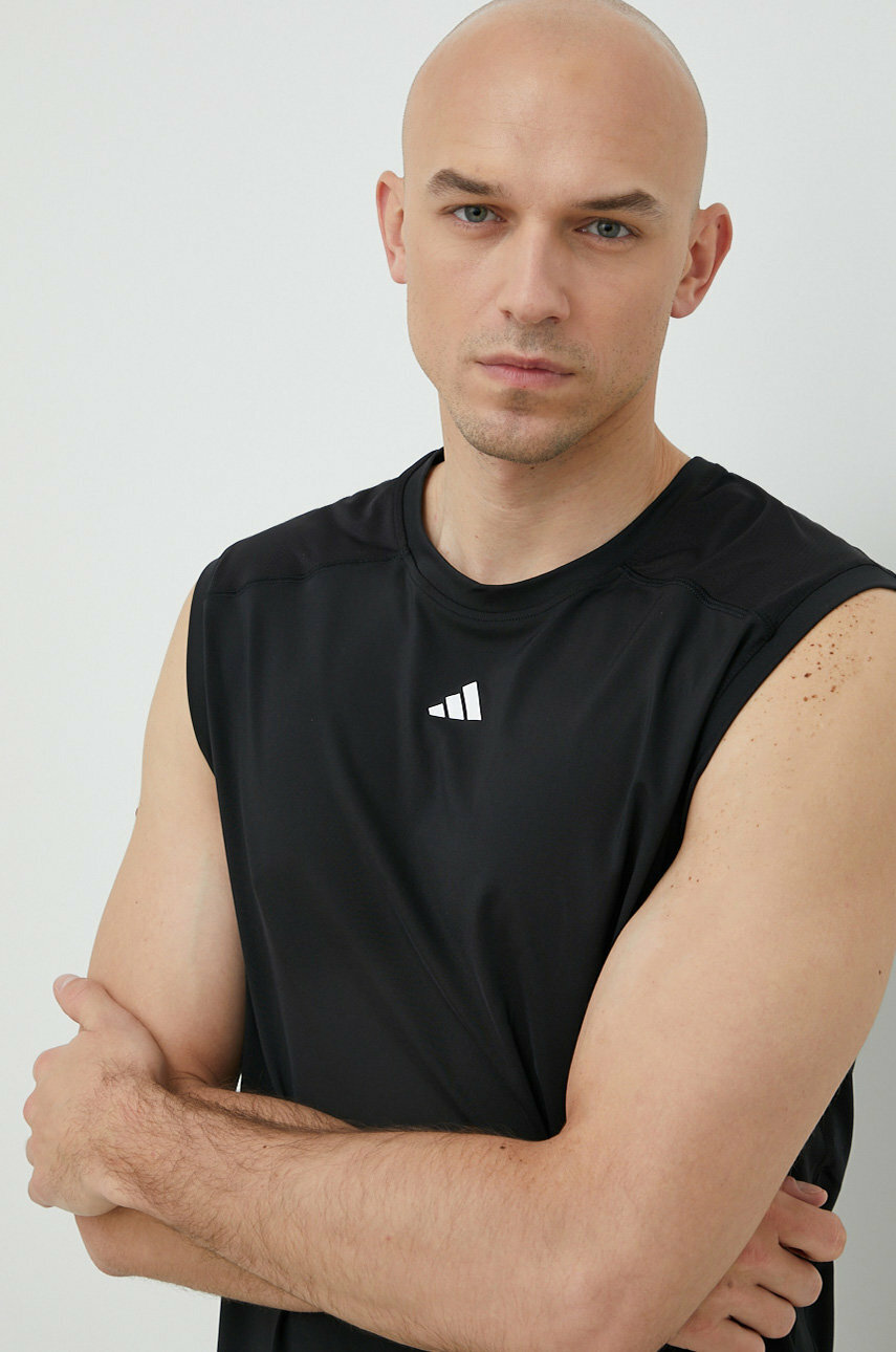 adidas Performance t-shirt treningowy Techfit kolor czarny HK2338 ...