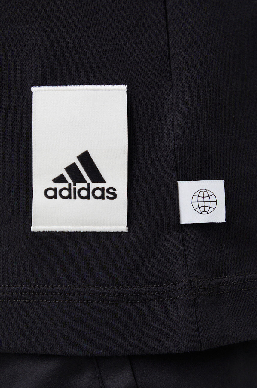 adidas t-shirt męski kolor czarny gładki | Answear.com