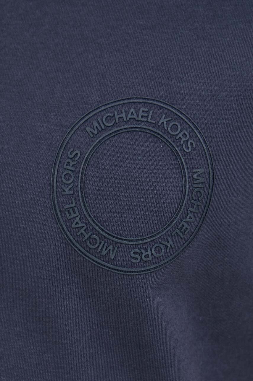 Pamučna majica Michael Kors boja: tamno plava, s aplikacijom | ANSWEAR.hr