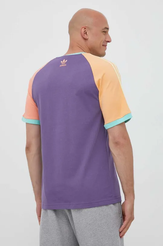 Бавовняна футболка adidas Originals колір фіолетовий візерунок | ANSWEAR.ua
