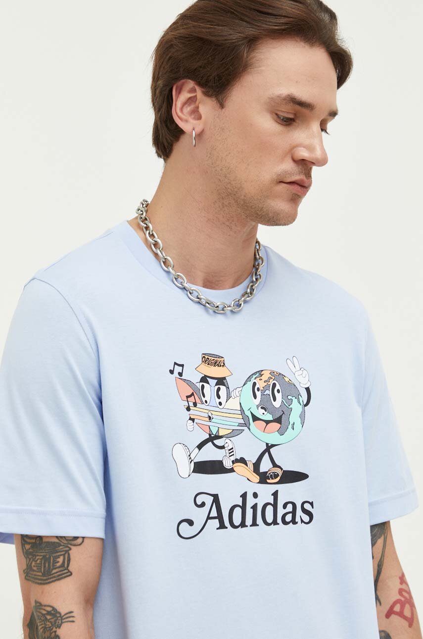 Бавовняна футболка adidas Originals з принтом | ANSWEAR.ua