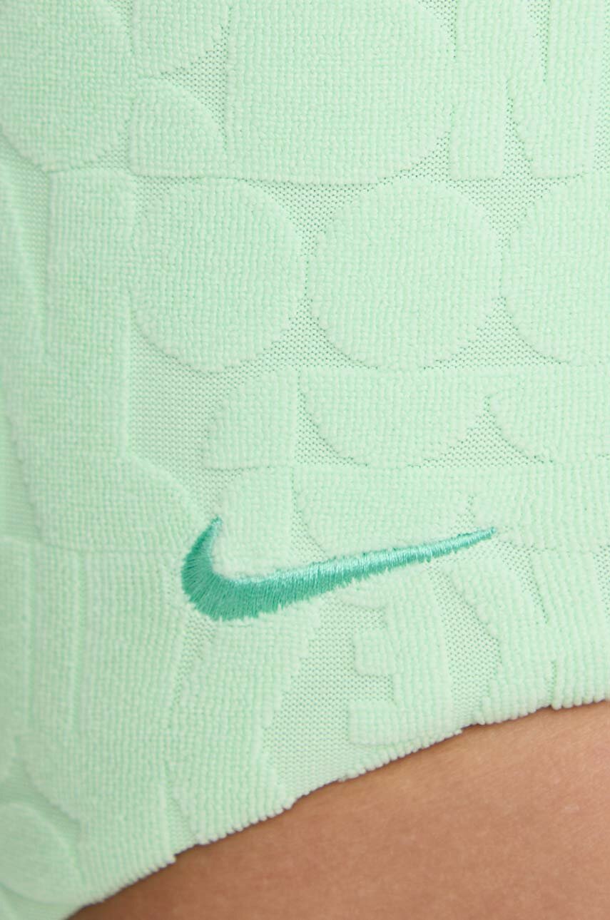 Jednodielne plavky Nike Retro Flow zelená farba, jemne vystužený košík ...