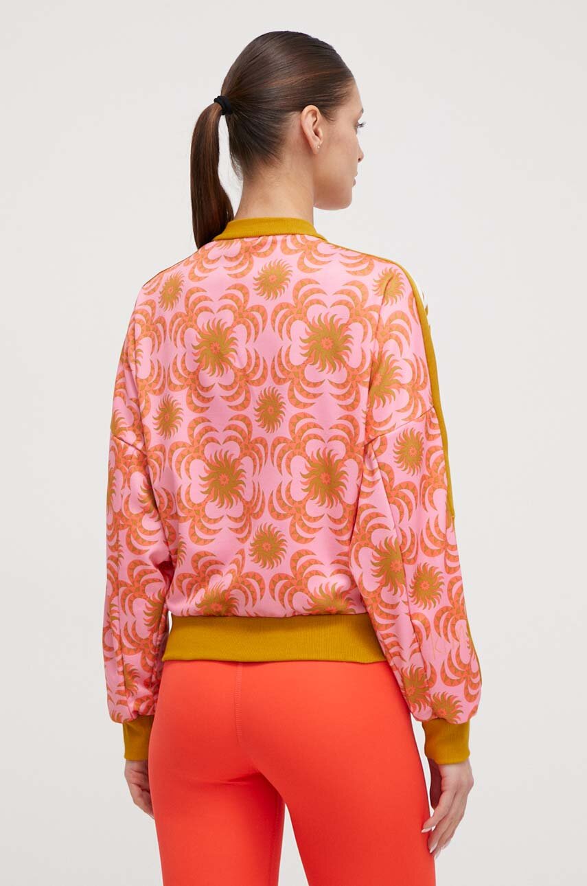 Dukserica adidas FARM x Rio za žene, boja: ružičasta, s uzorkom ...