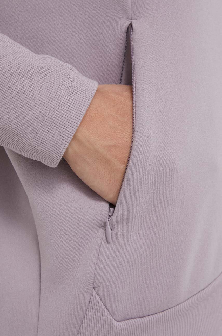 adidas bluza Z.N.E damska kolor fioletowy z kapturem z nadrukiem IS4336 ...