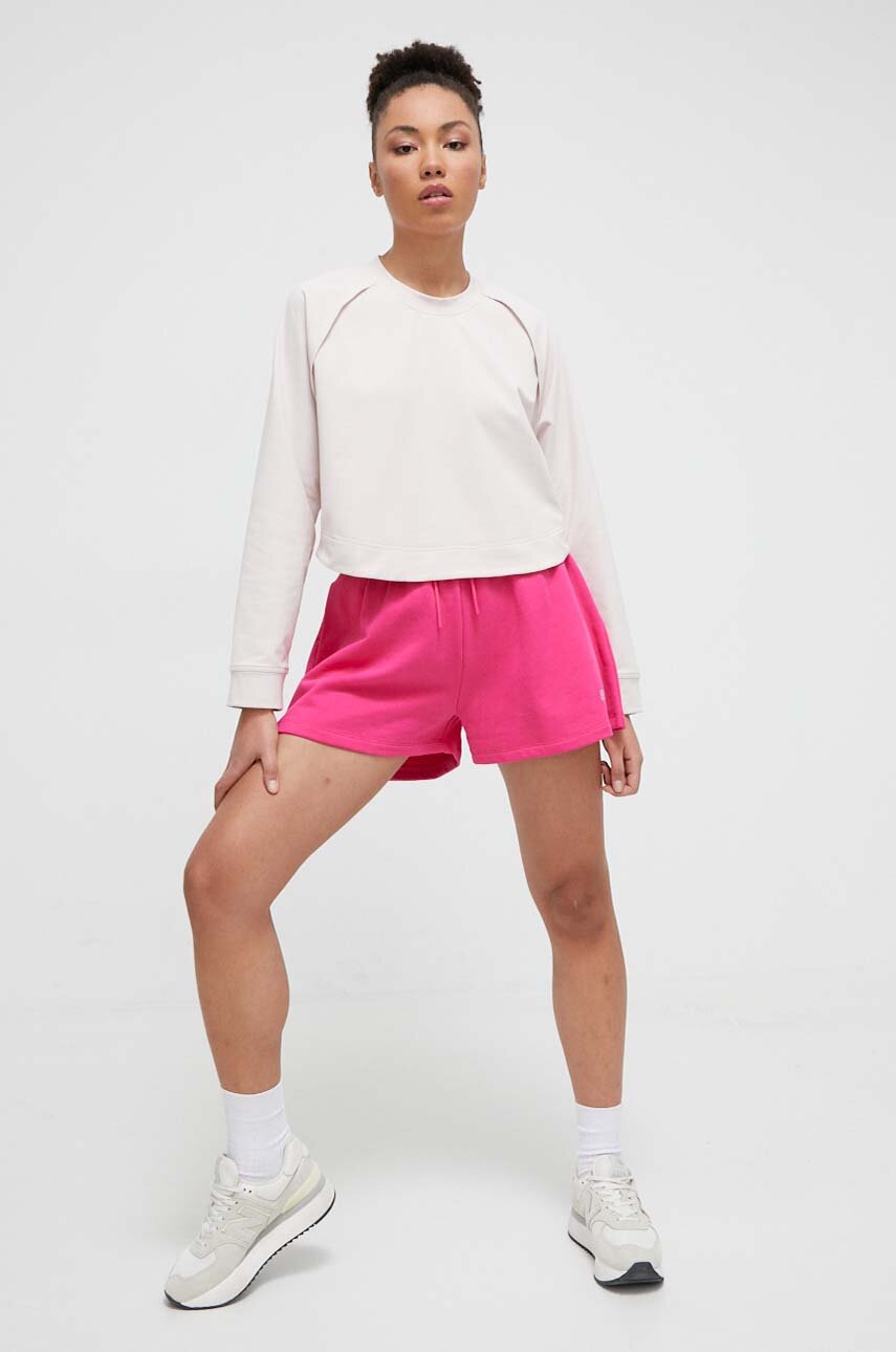 adidas Performance bluza treningowa Power Cover kolor różowy gładka ...