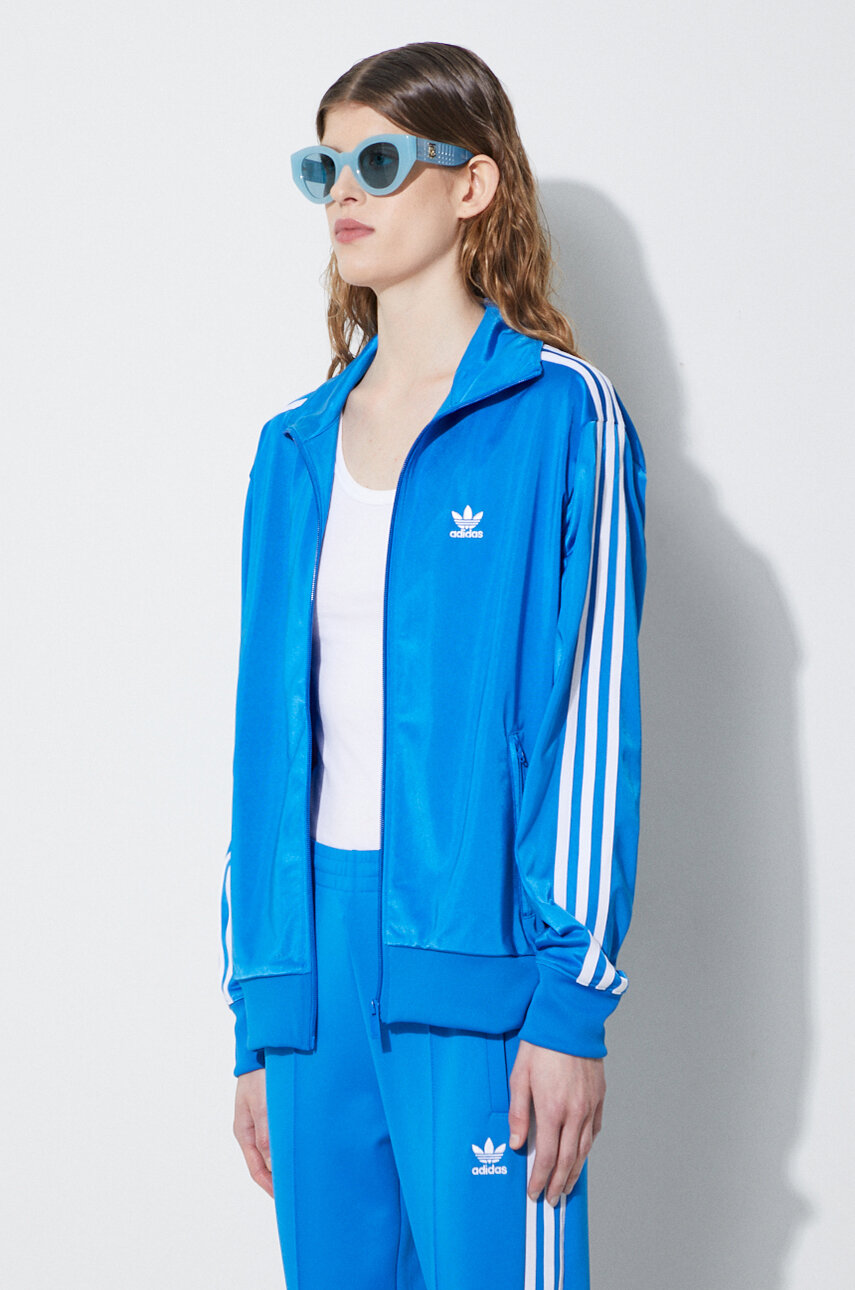 adidas Originals bluza damska kolor niebieski z aplikacją IP0603 w PRM