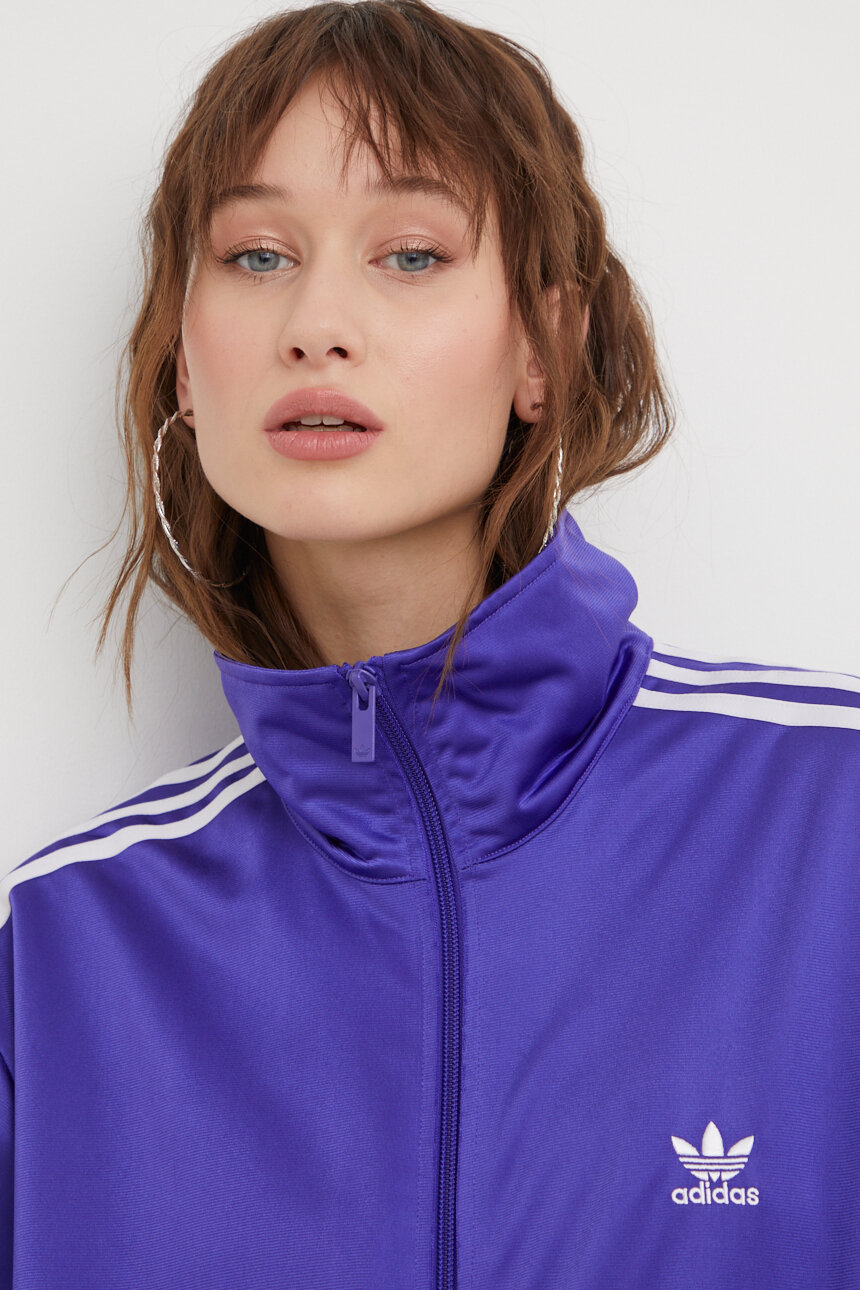 adidas Originals bluza damska kolor fioletowy gładka IP0605 | Answear.com