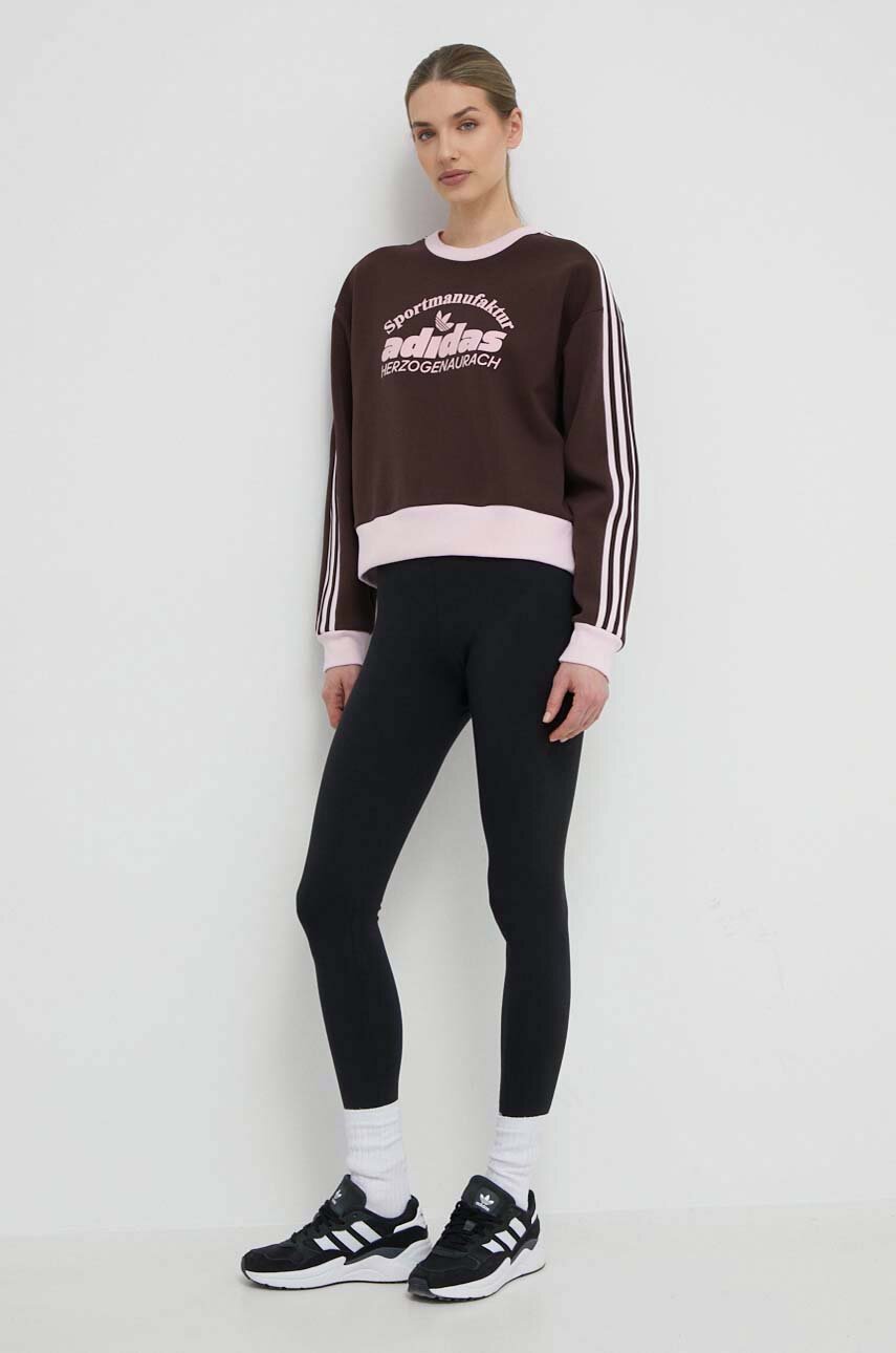 adidas Originals sweatshirt women's brown color | buy on PRM