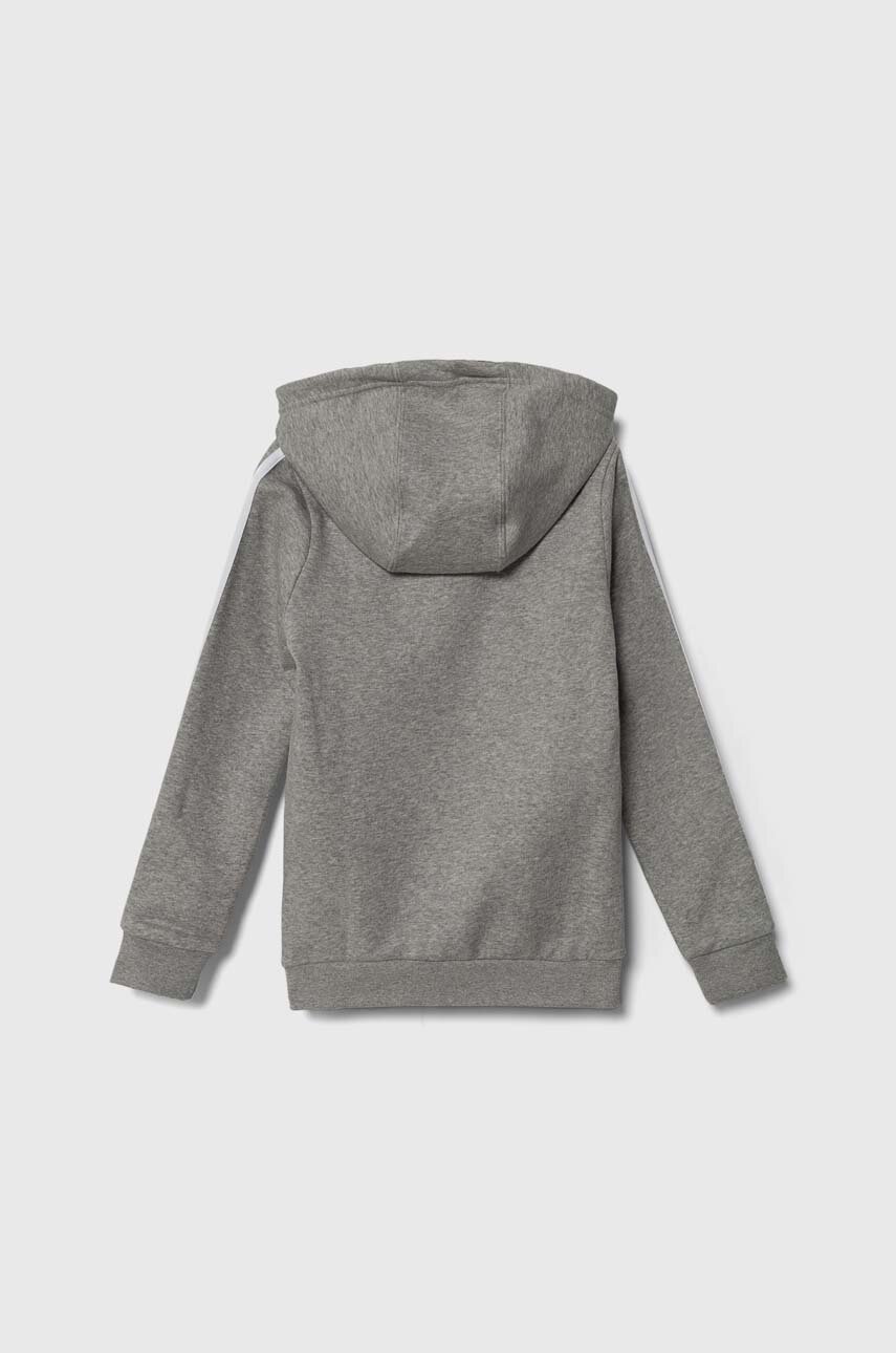adidas bluza dziecięca kolor szary z kapturem melanżowa | Answear.com