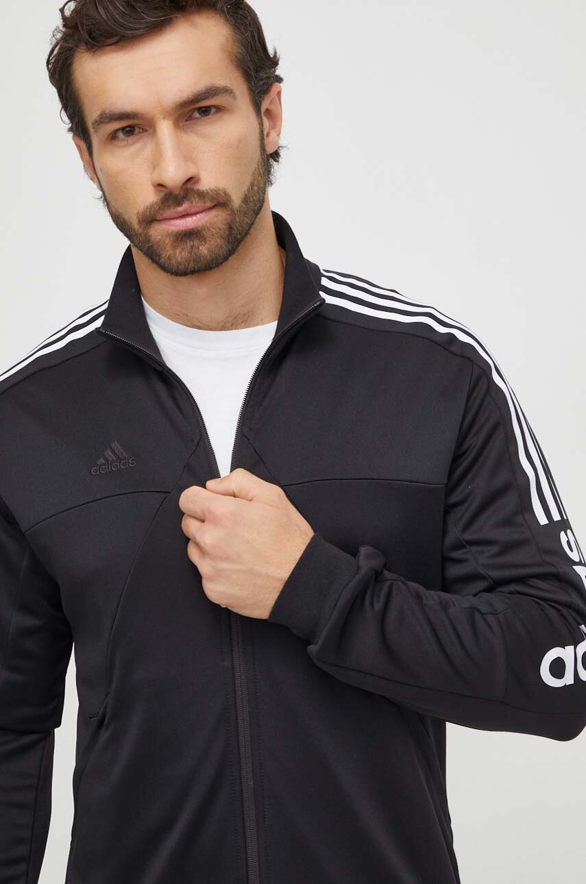 Кофта adidas TIRO чоловіча колір чорний з принтом | ANSWEAR.ua
