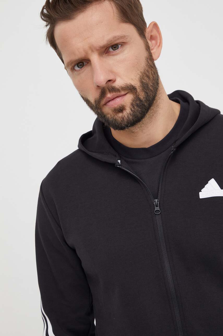 adidas bluza Future Icons męska kolor czarny z kapturem z nadrukiem ...