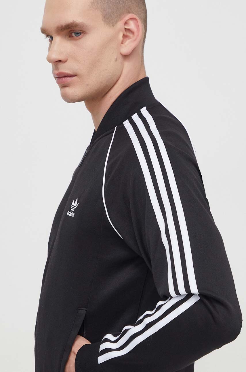 Кофта adidas Originals Classics SST Track Jacket мужская цвет чёрный с ...