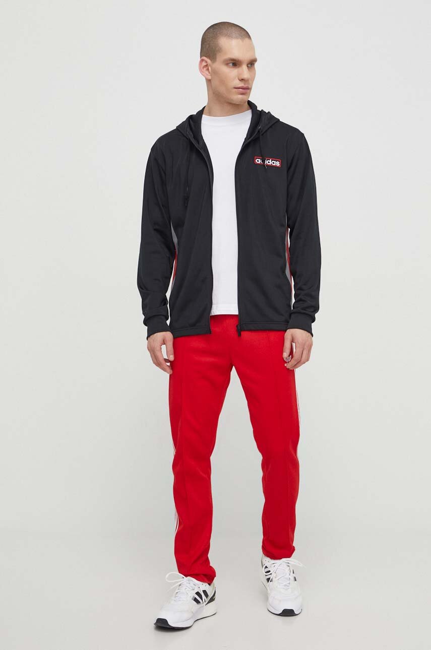 adidas Originals bluza Adibreak Full-Zip Hoodie męska kolor czarny z ...