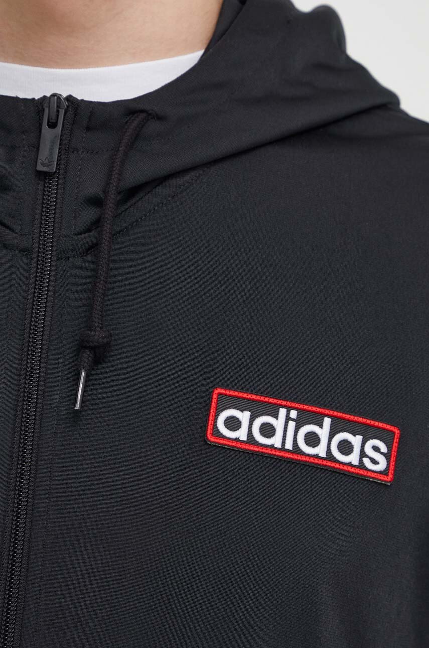 adidas Originals bluza Adibreak Full-Zip Hoodie męska kolor czarny z ...