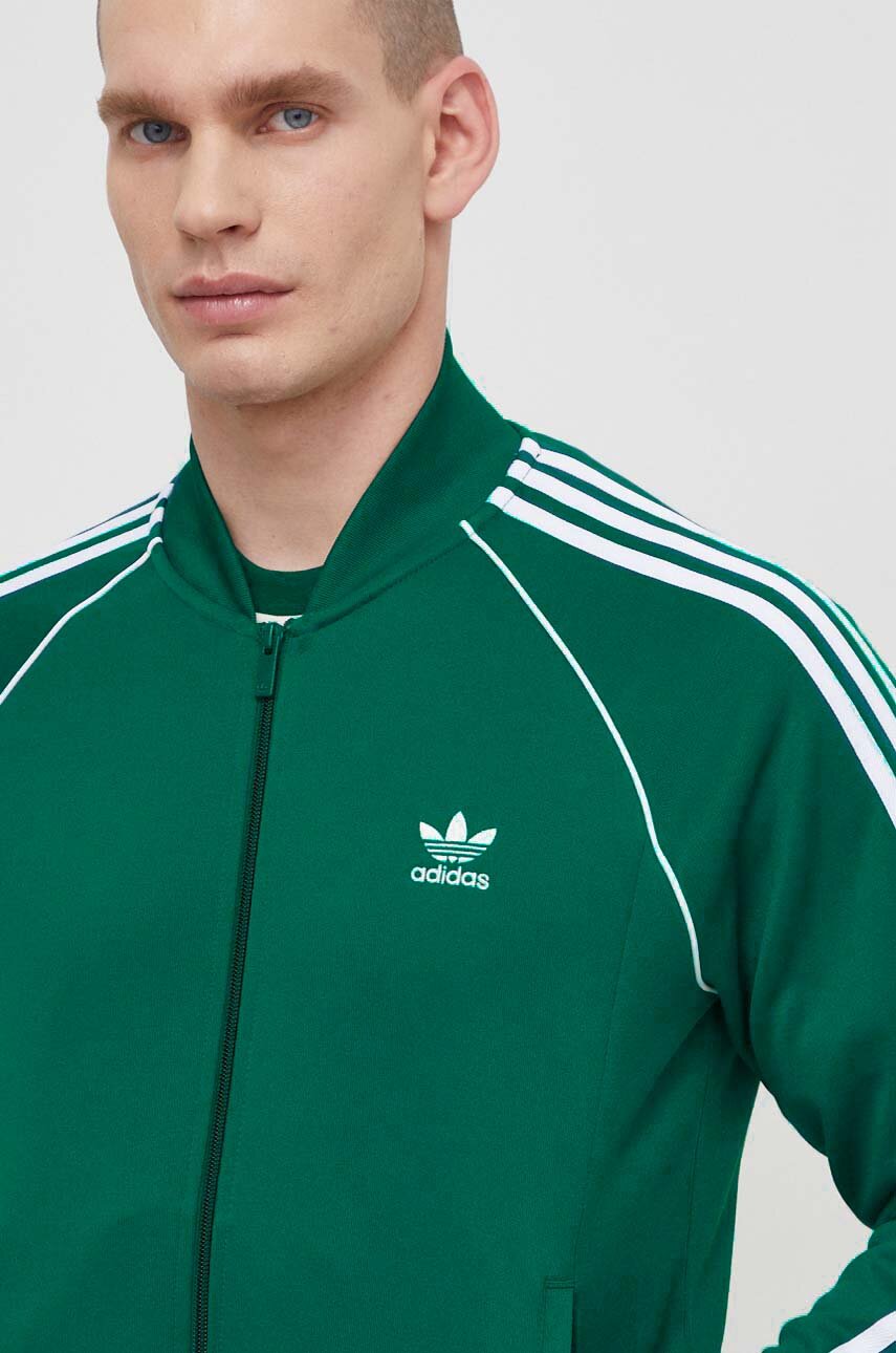 Кофта adidas Originals Adicolor Classics SST чоловіча колір зелений з ...