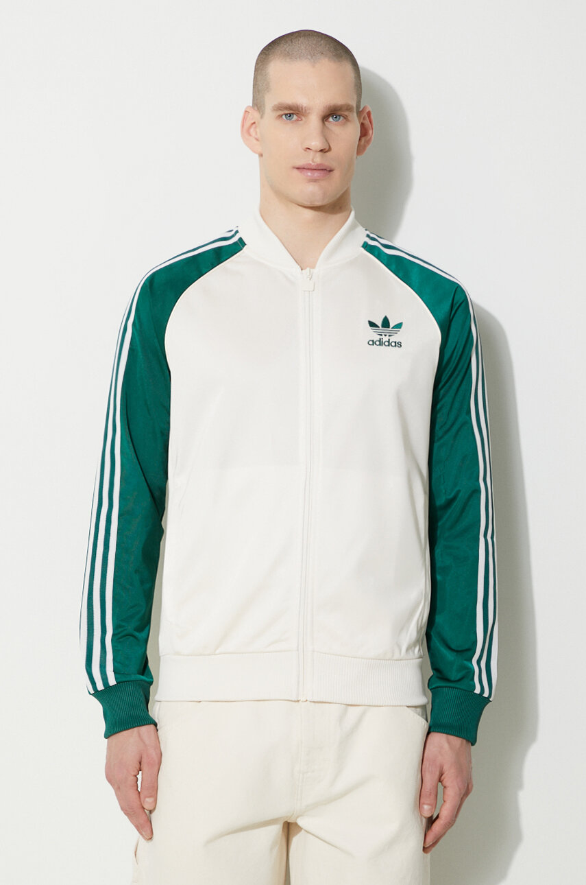 adidas Originals bluza męska kolor beżowy wzorzysta IS1403 w PRM
