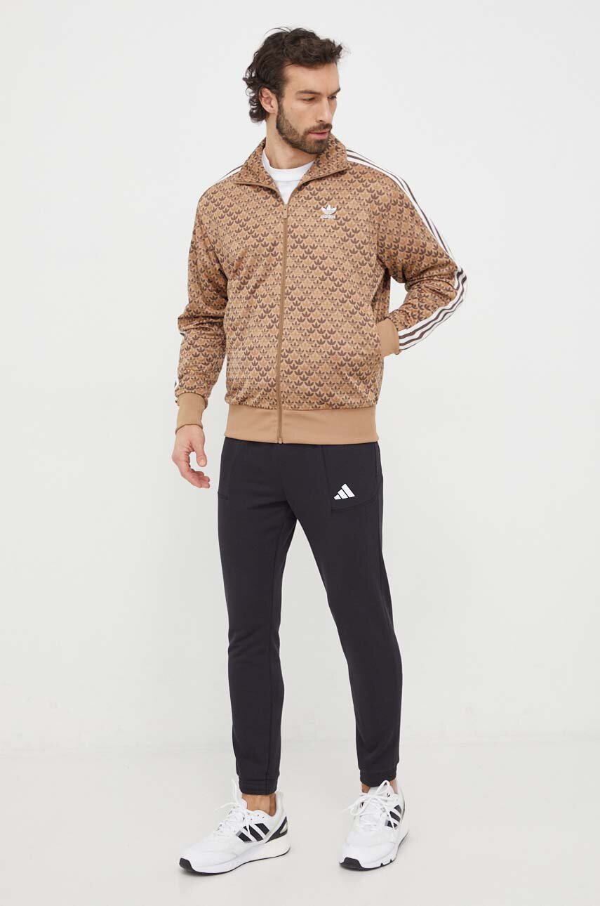 adidas Originals bluza męska kolor brązowy wzorzysta IS2925 | Answear.com