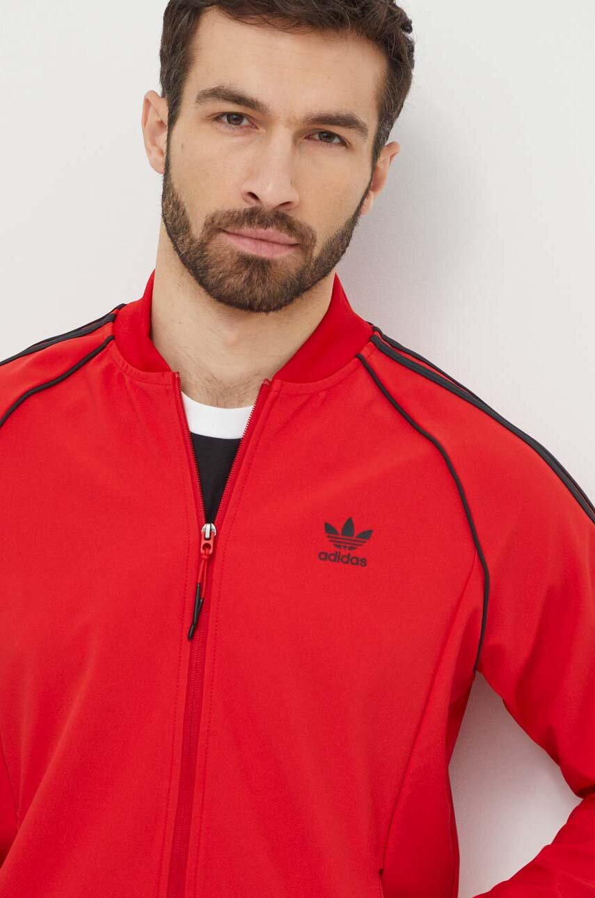 adidas Originals bluza męska kolor czerwony z aplikacją IS2807 ...