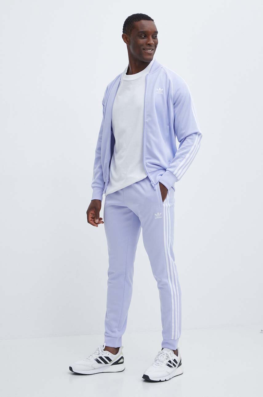 adidas Originals bluza męska kolor fioletowy z aplikacją IR9889 ...