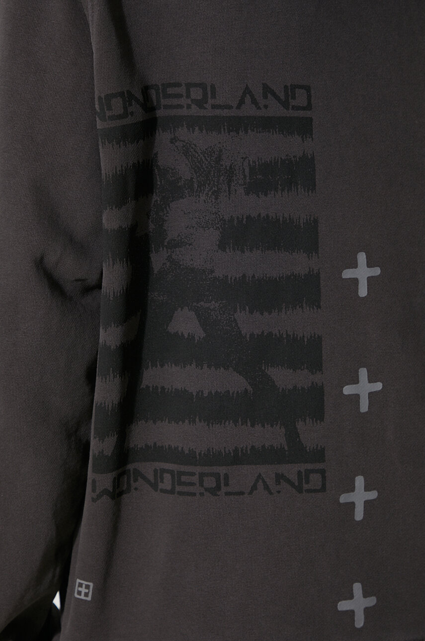 KSUBI cotton sweatshirt portal kash hoodie men's gray color MPS24FL011 ...