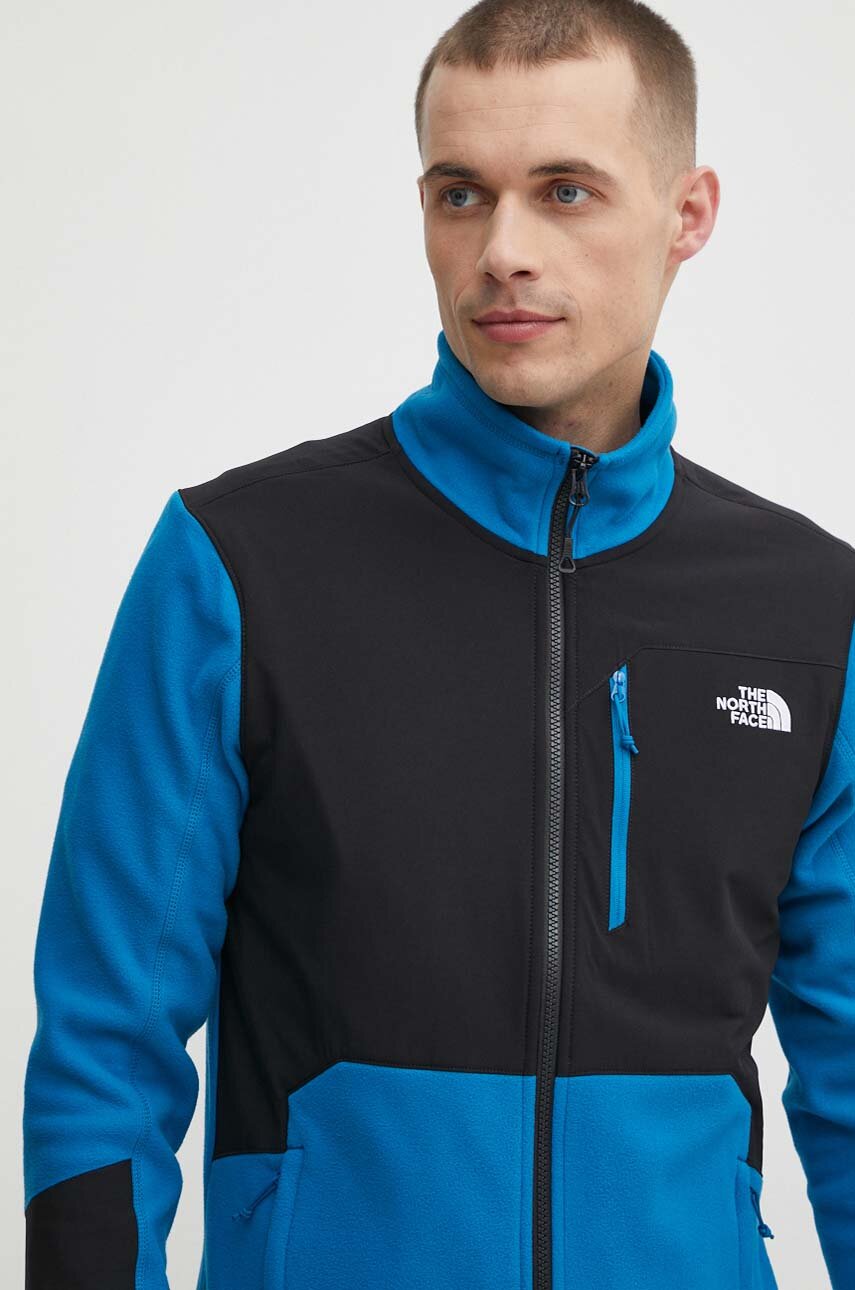 The North Face bluza sportowa Glacier Pro kolor niebieski wzorzysta ...