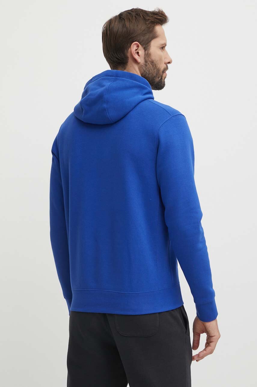 Nike bluza Los Angeles Dodgers męska kolor niebieski z kapturem z ...