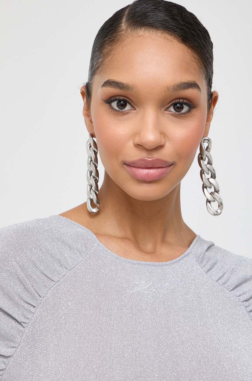 Karl Lagerfeld body damskie kolor szary | Answear.com