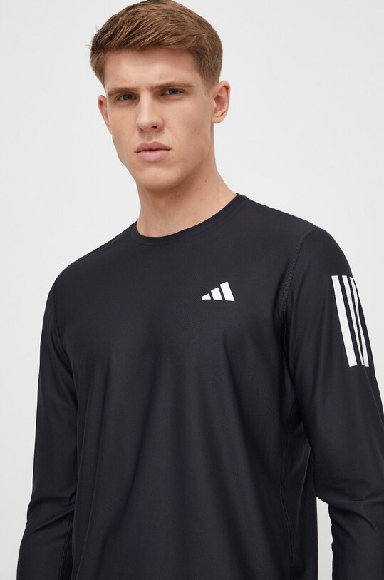 adidas Performance longsleeve do biegania Own the Run kolor czarny z ...