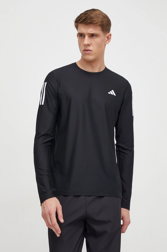 adidas Performance longsleeve do biegania Own the Run kolor czarny z ...