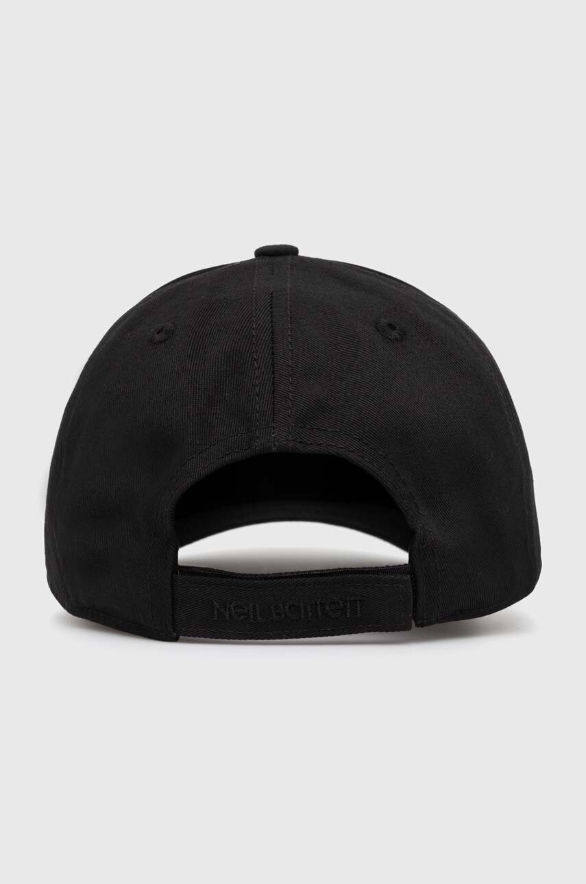 Neil Barrett cotton beanie Bolt Cotton Twill Six Panels Cap black color MY77320A-Y9501-001N ...