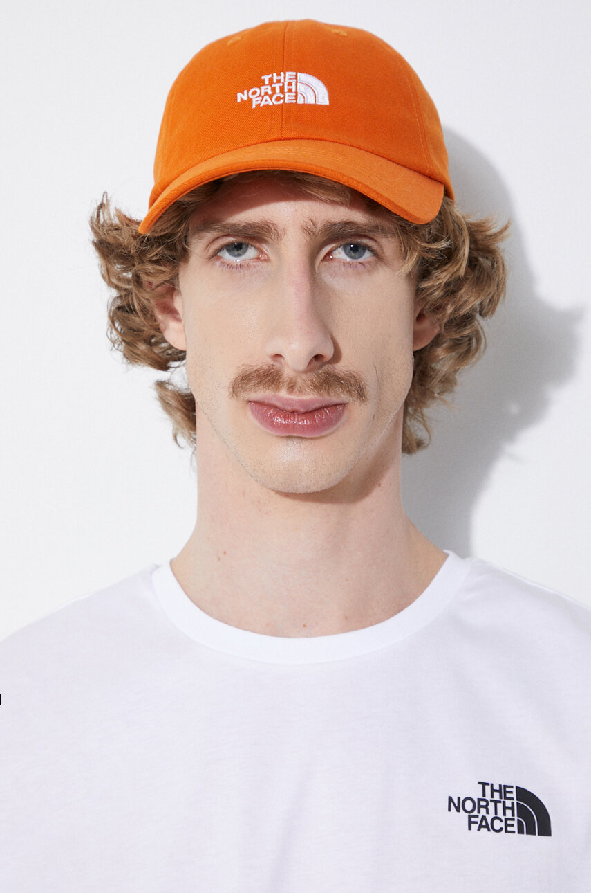 The North Face baseball cap Norm Hat orange color NF0A7WHOPCO1 at PRM US