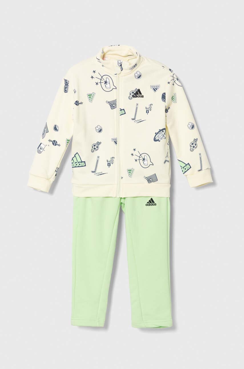 Дитячий спортивний костюм adidas колір зелений | ANSWEAR.ua