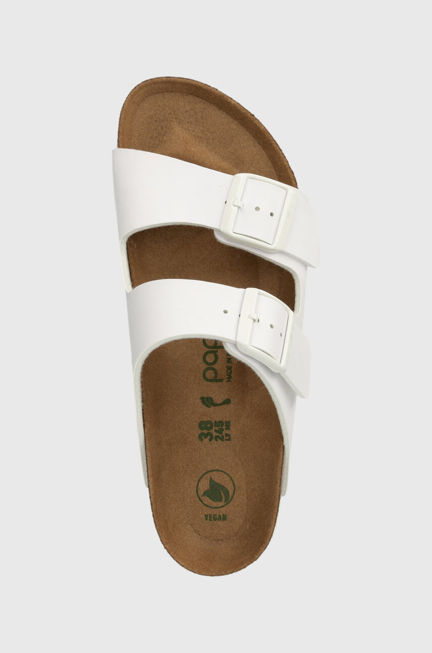 Birkenstock sliders Arizona Platform Flex women's white color 1027416 ...